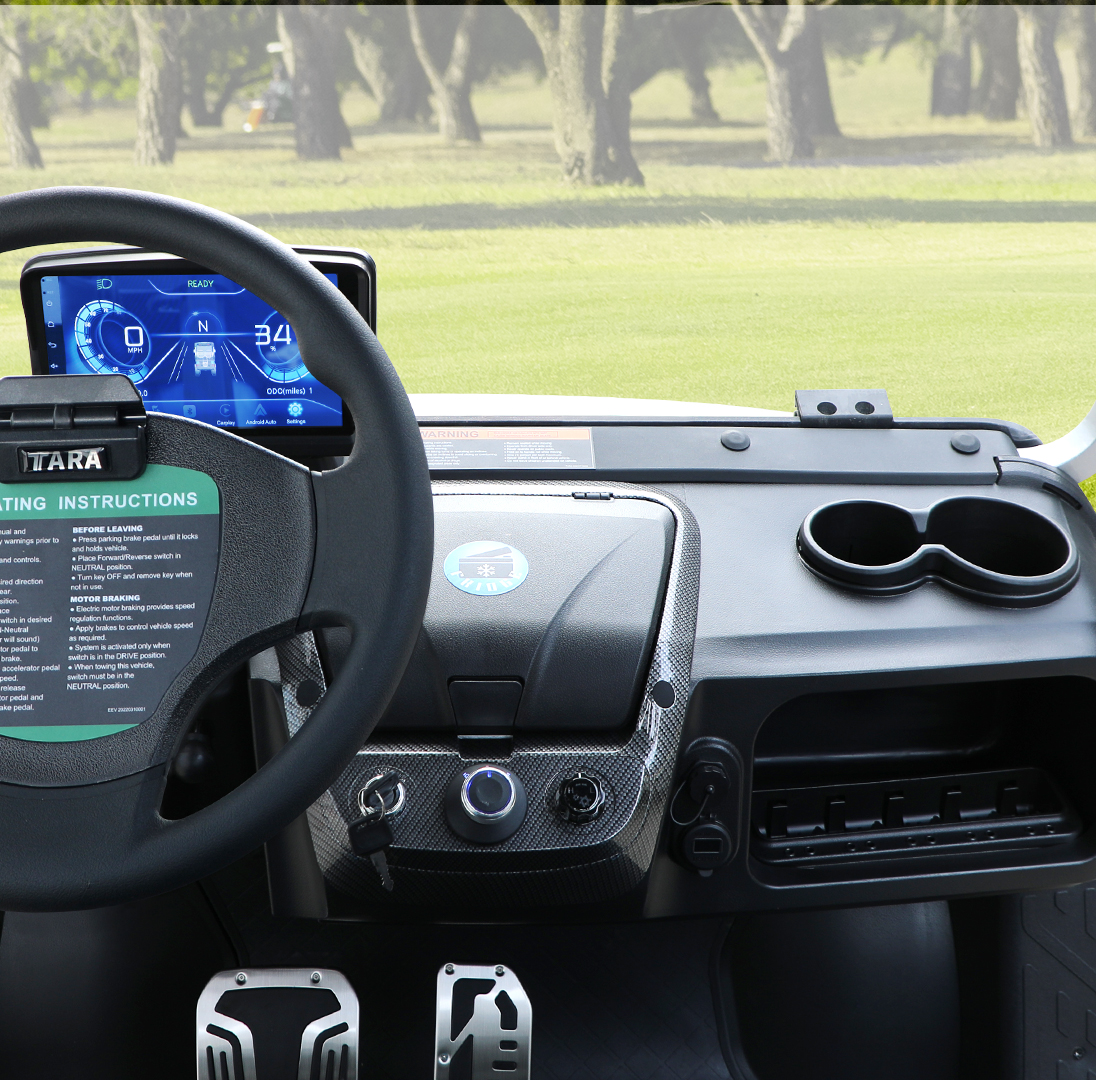 2025 TARA Roadster 2 White Evolution Golf Cart - Golf Cart Luxury ...
